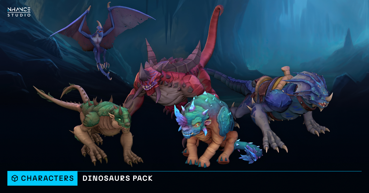 Stylized Dinosaurs Pack | 3D Animals | Unity Asset Store