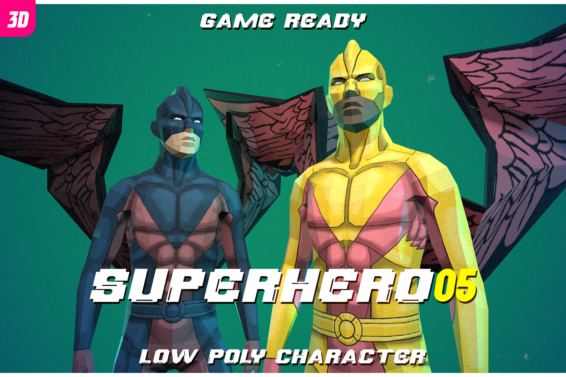 GameReady Superhero 05 Character - Low Poly 3D Character | Characters | Unity Asset Store