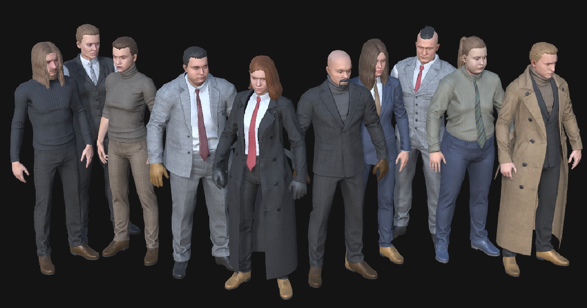 npc_formal_set_01 | Characters | Unity Asset Store