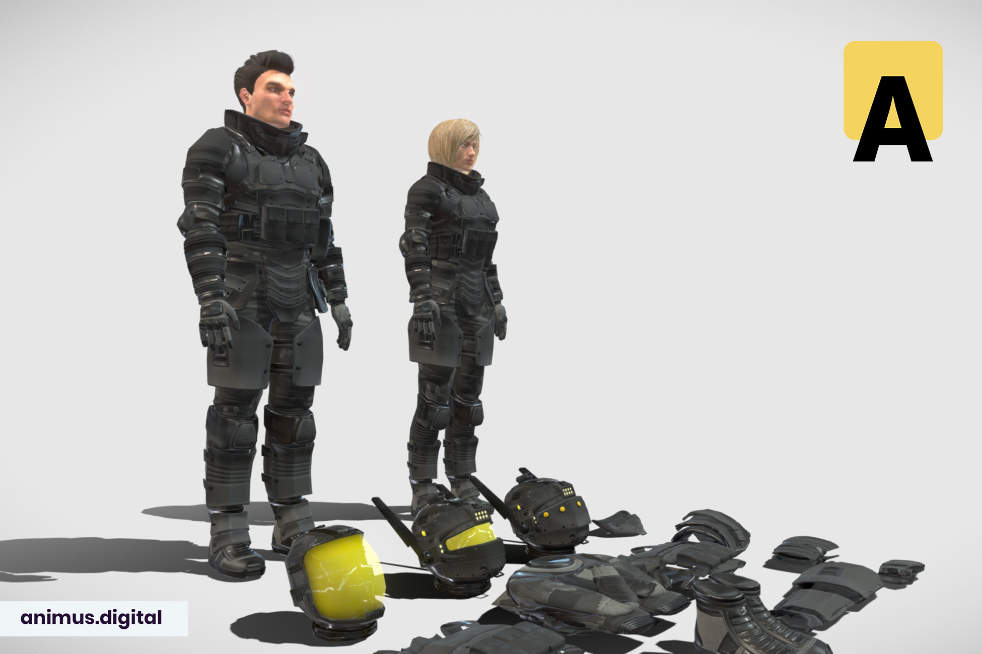 Sci-fi suit LC-1 modular pack | 소품 | Unity Asset Store