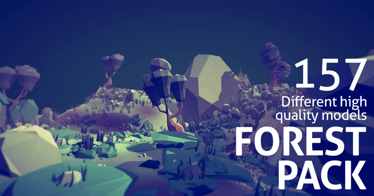 Cartoon Low Poly Forest Mega Pack | 3D Landscapes | Unity Asset Store
