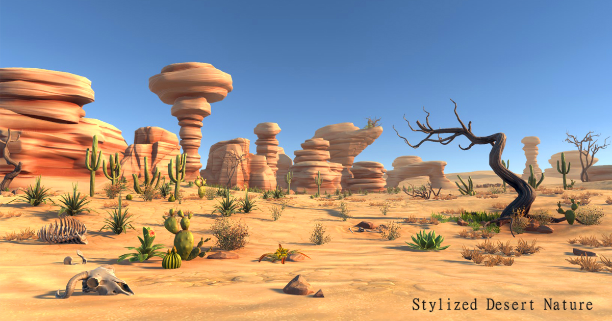 Stylized Desert Nature | 3D Fantasy | Unity Asset Store