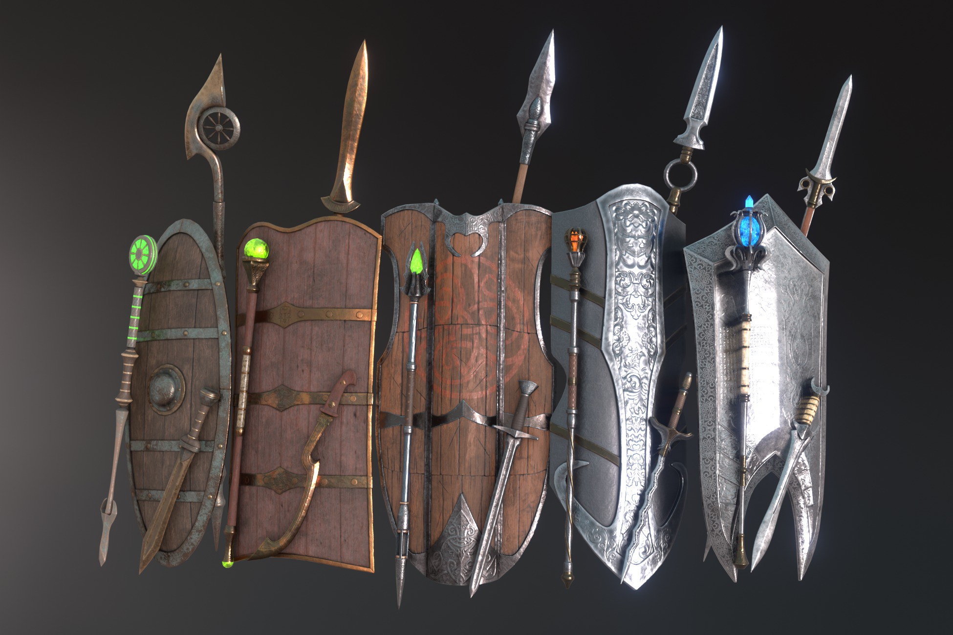 Fantasy weapon pack 4 | 3D 무기 | Unity Asset Store