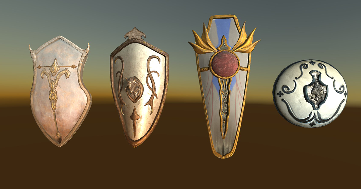 Fantasy Shields | 3D Weapons | Unity Asset Store