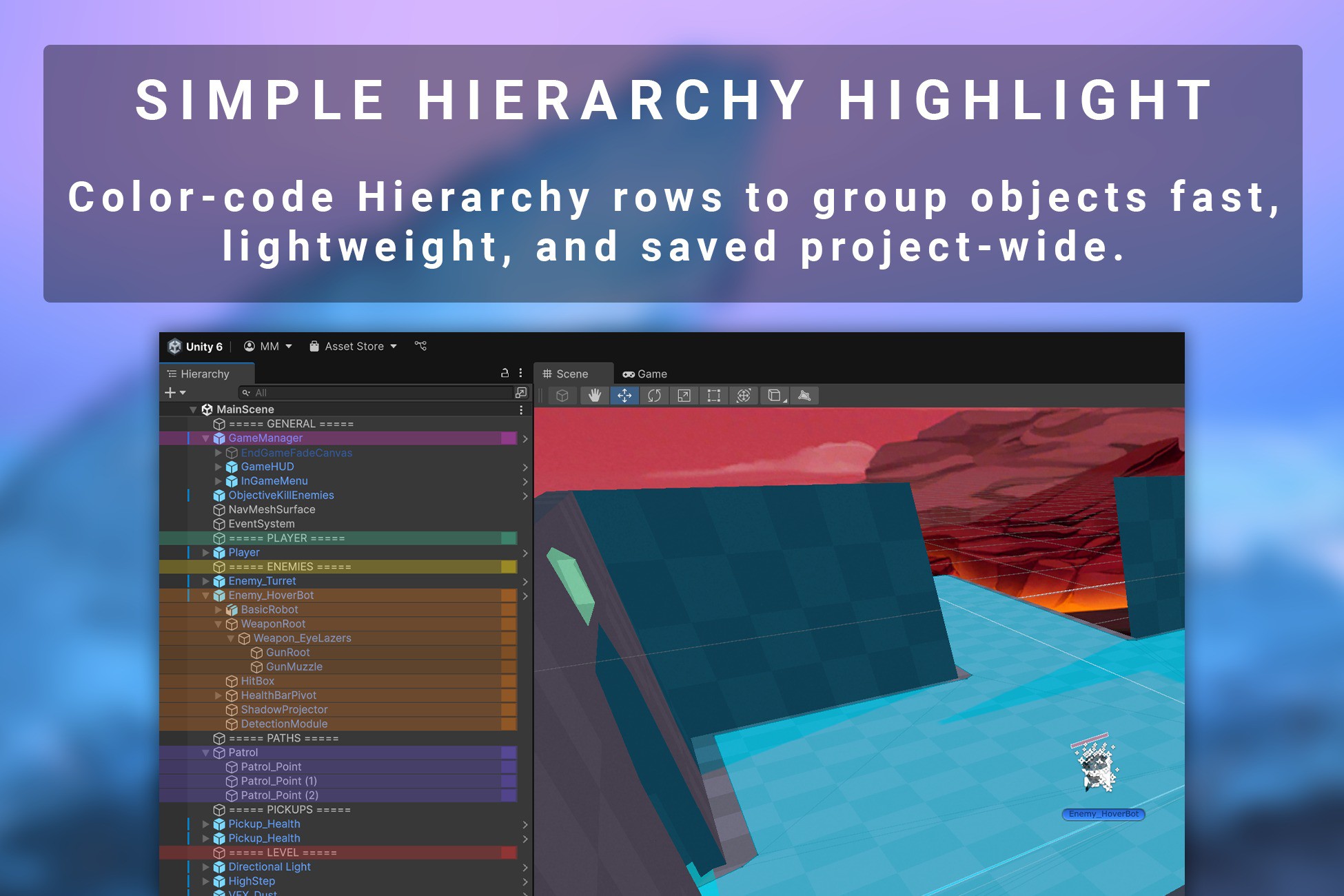 Simple Hierarchy Highlight | ユーティリティ ツール | Unity Asset Store