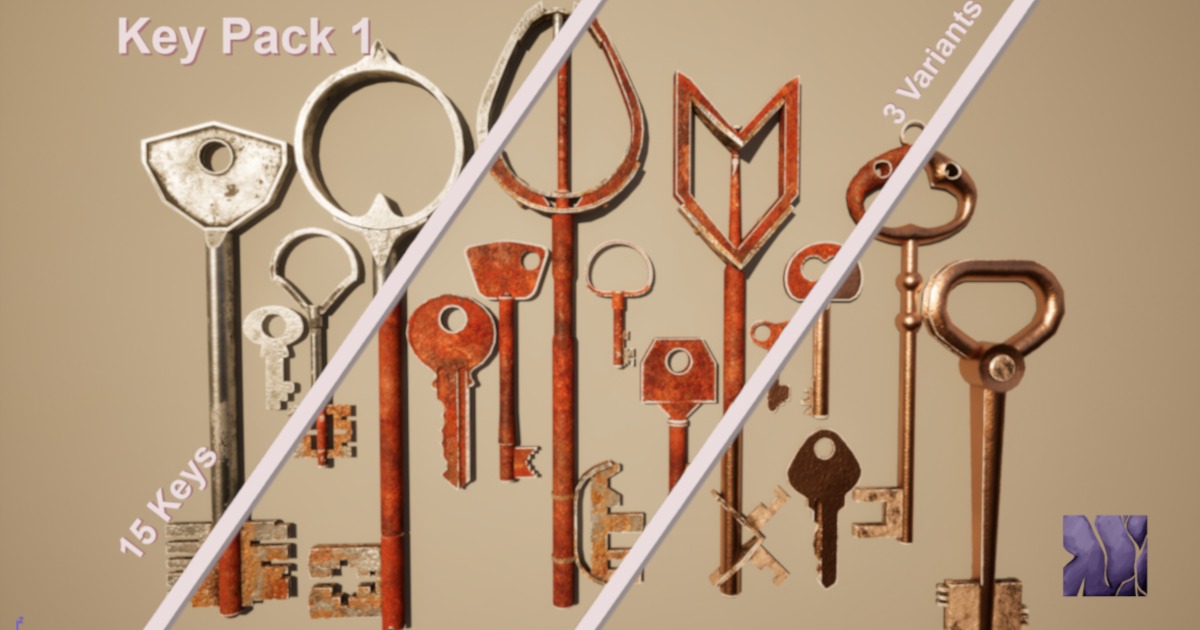 Key Pack - 1 | 3D Props | Unity Asset Store