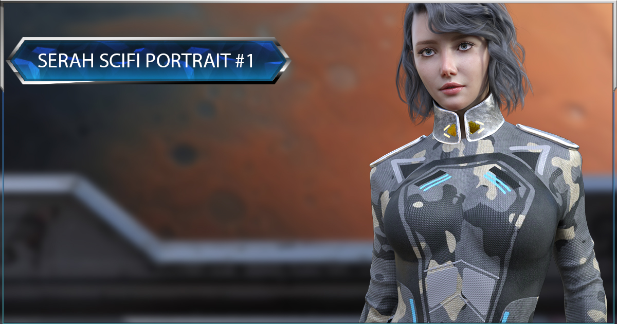 Serah Fei - Scifi - CGI portrait #1 | 2D Characters | Unity Asset Store