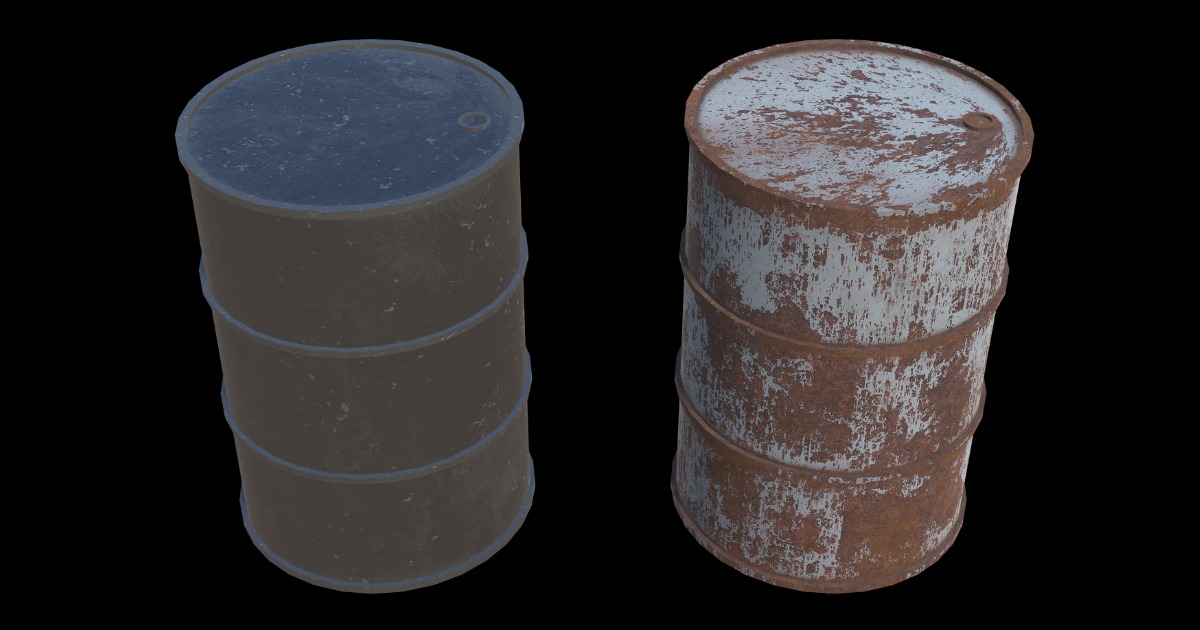 Oil Barrel : Rust | 3D Interior | Unity Asset Store