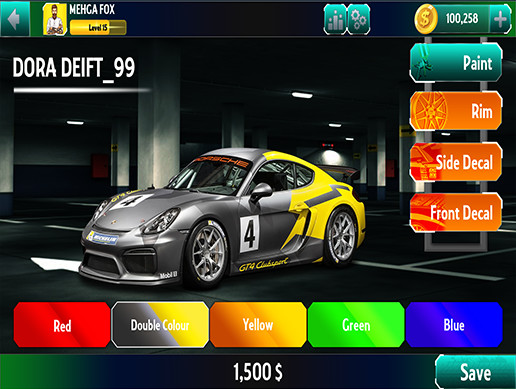 Racing Game Graphics CxS (GUI Skin 6) | 2D GUI | Unity Asset Store