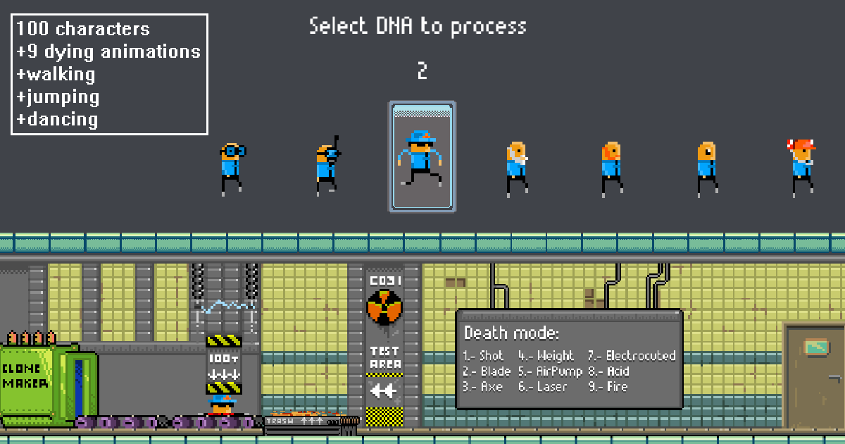 100 Characters Pixel Art Pack | 2D Characters | Unity Asset Store