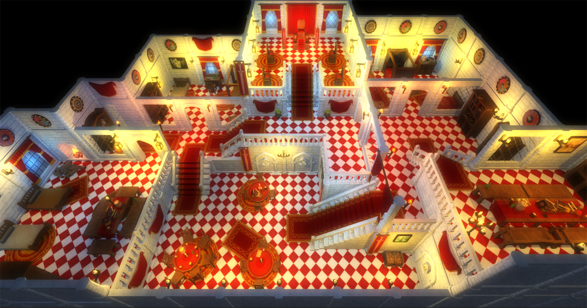 Castle and Throne Room Interiors | 3D Fantasy | Unity Asset Store