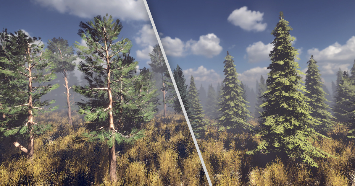 Conifers - Collection | 3D Trees | Unity Asset Store