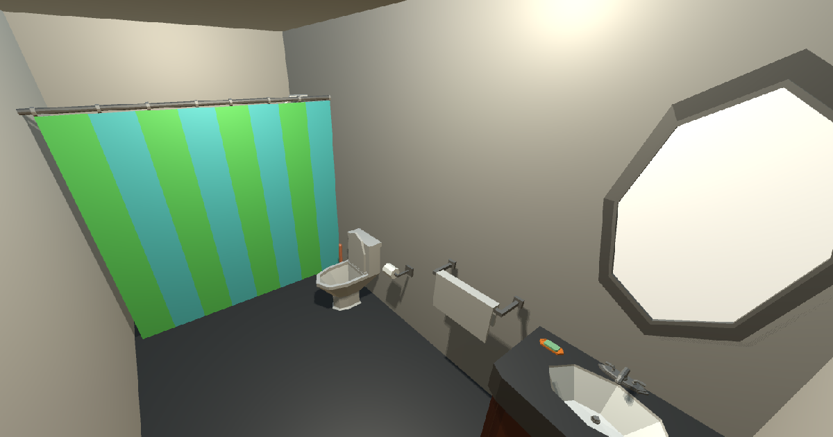 Low Poly Bathroom Pack | 3D 인테리어 | Unity Asset Store