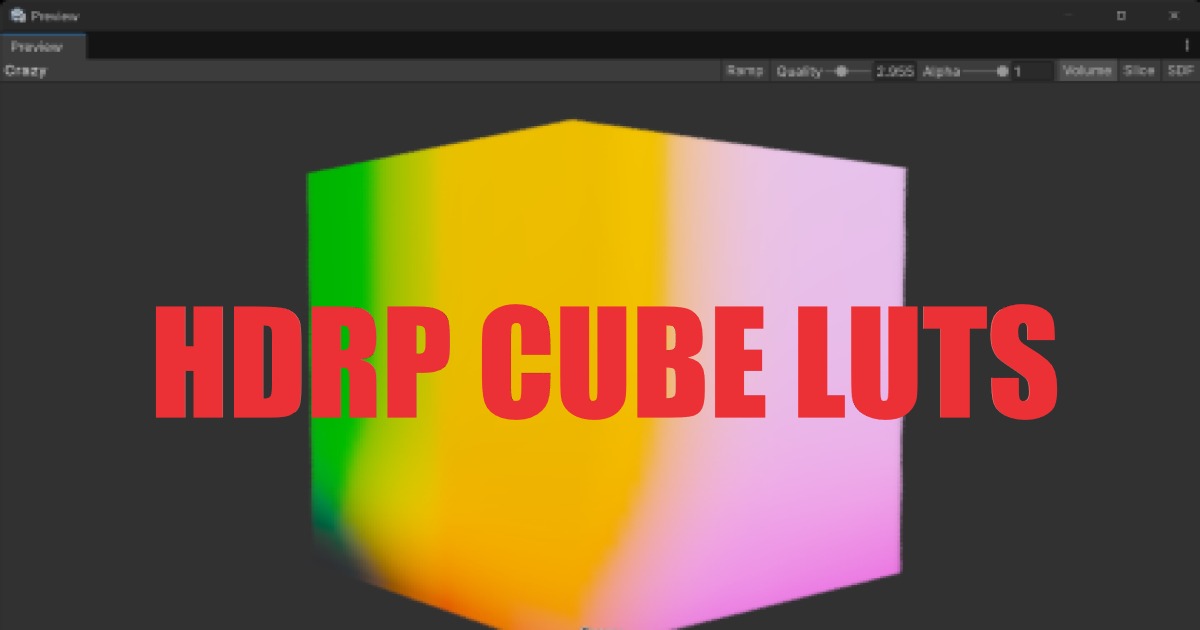 HDRP CUBE LUT'S | ビジュアルエフェクト | Unity Asset Store