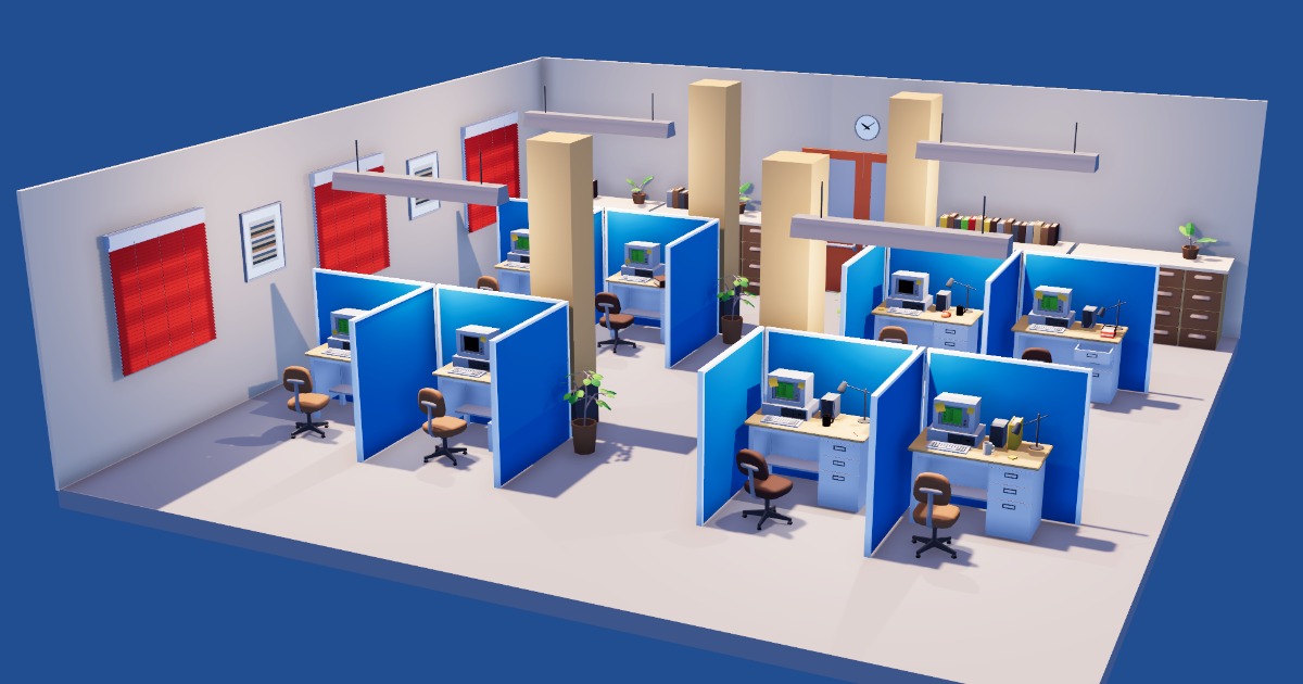 3D 7080s Office Pack | 3D Environments | Unity Asset Store