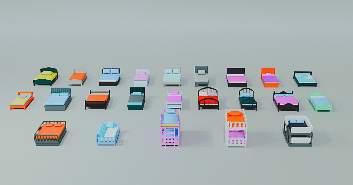 Beds | 3D Furniture | Unity Asset Store