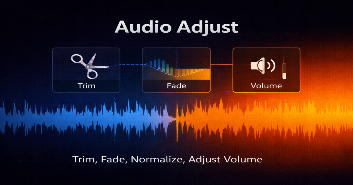 Audio Adjust (Trim, Fade, Volume) | Audio | Unity Asset Store