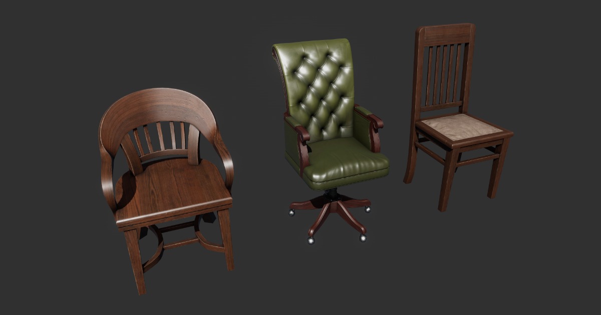 PBR Chairs | 3D Furniture | Unity Asset Store