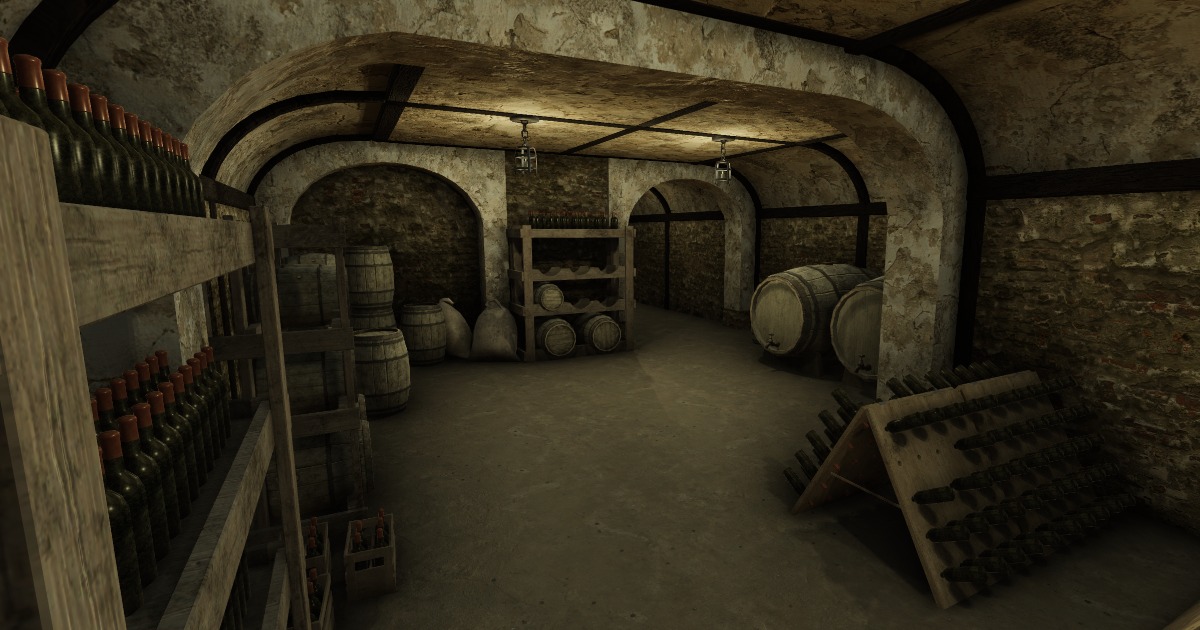 Modular Wine Cellar | 3D Environments | Unity Asset Store