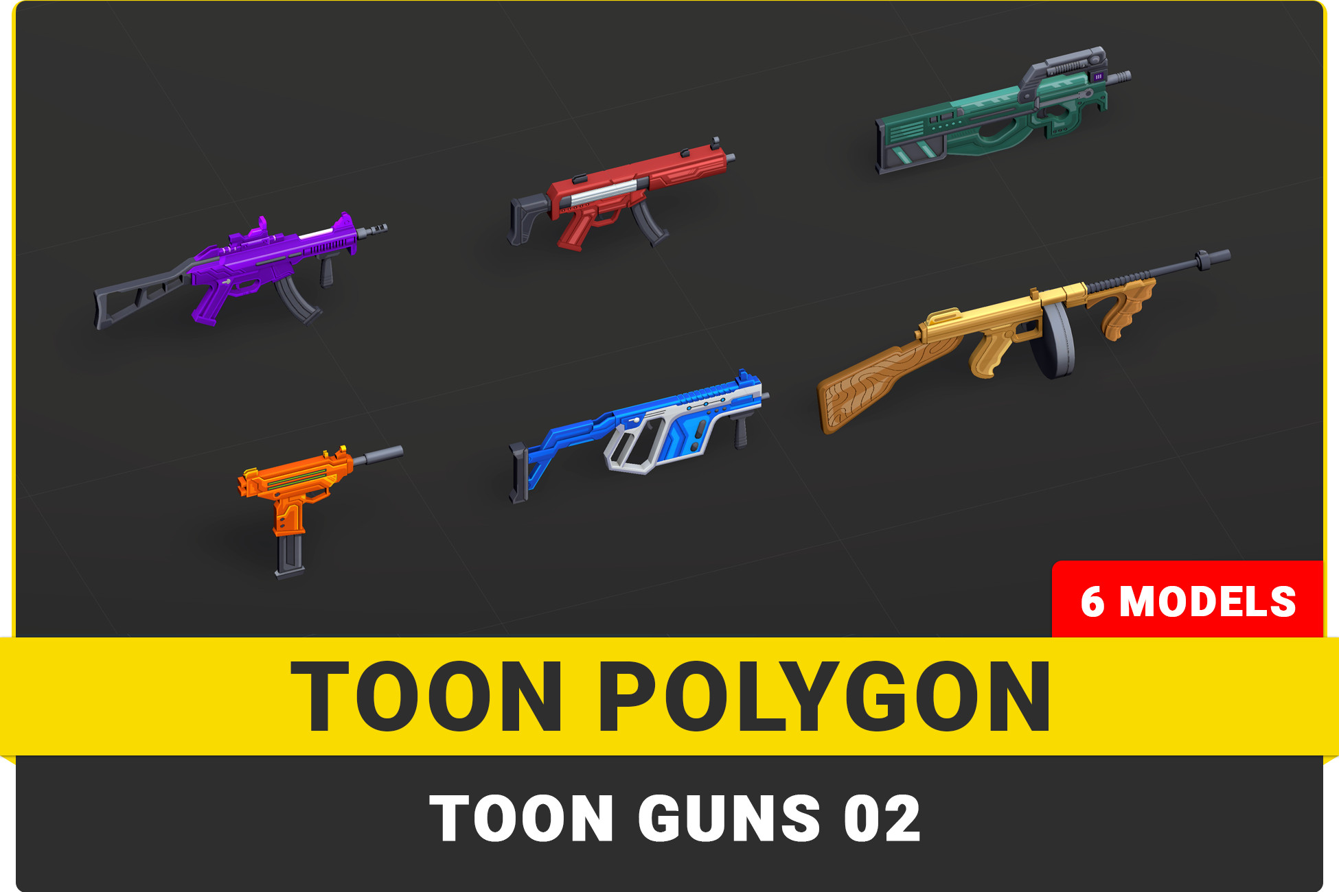 Toon Guns 02 | 2D Icons | Unity Asset Store