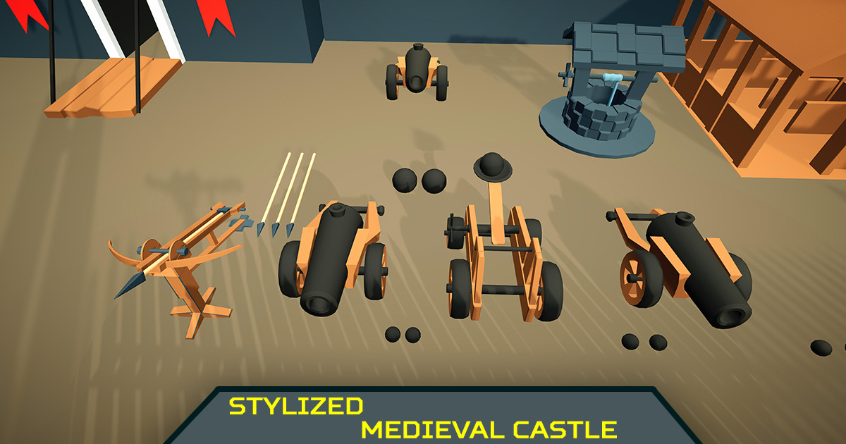 Stylized Medieval Castle Props | 3D 판타지 | Unity Asset Store