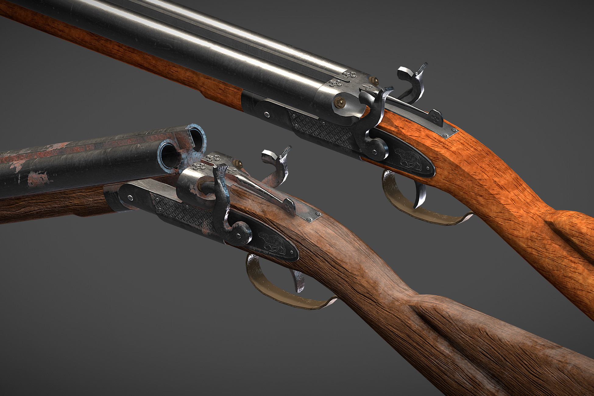 Shotgun Double Barrel Capybara | 3D Guns | Unity Asset Store