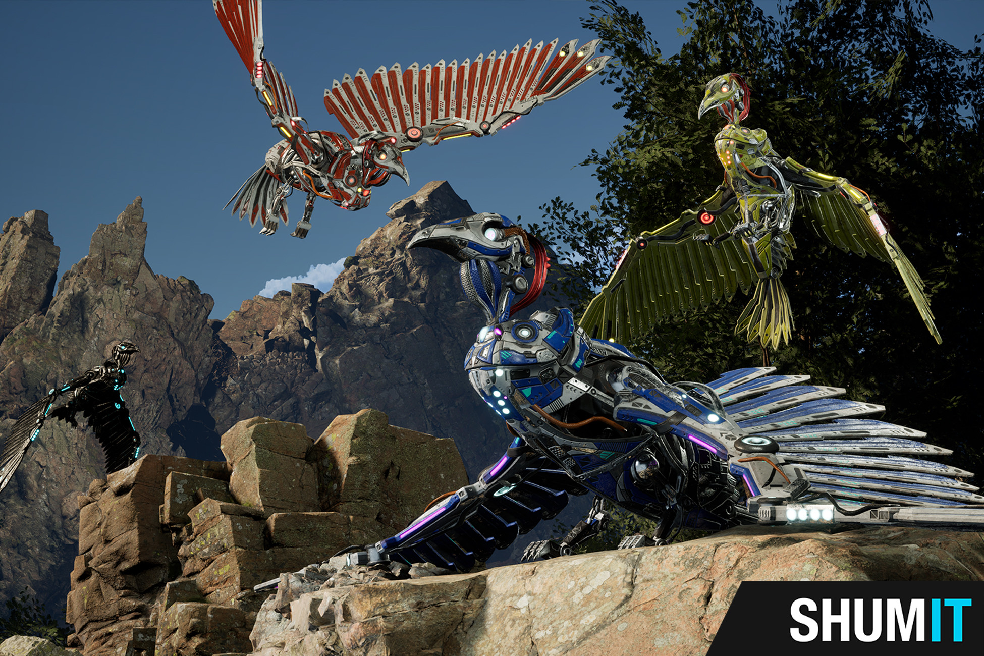 Sci-Fi Raven | 3D Characters | Unity Asset Store