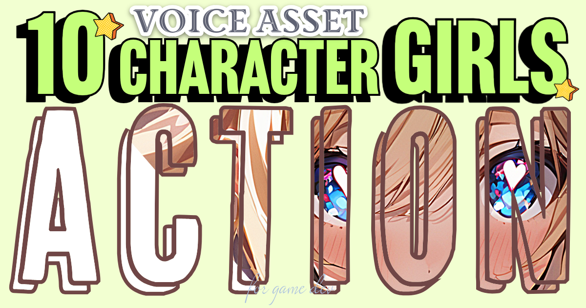 Voice Assets |10 character girls voice | TSUKAERU ACTION female ...