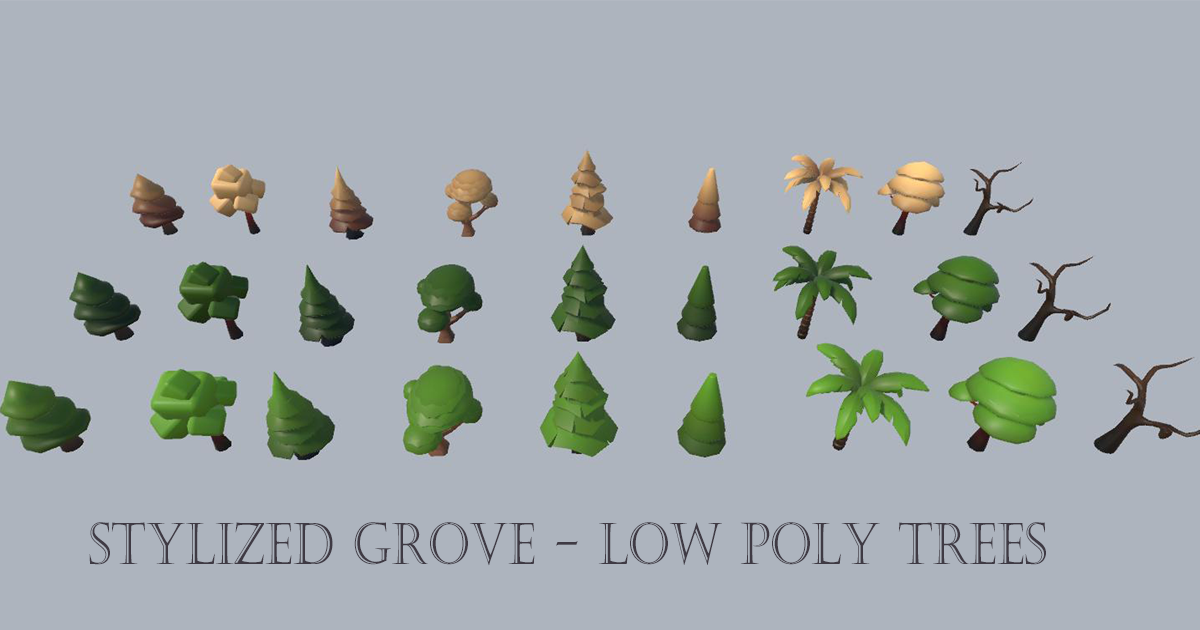 Stylized Grove - Low Poly Trees | 3D Trees | Unity Asset Store