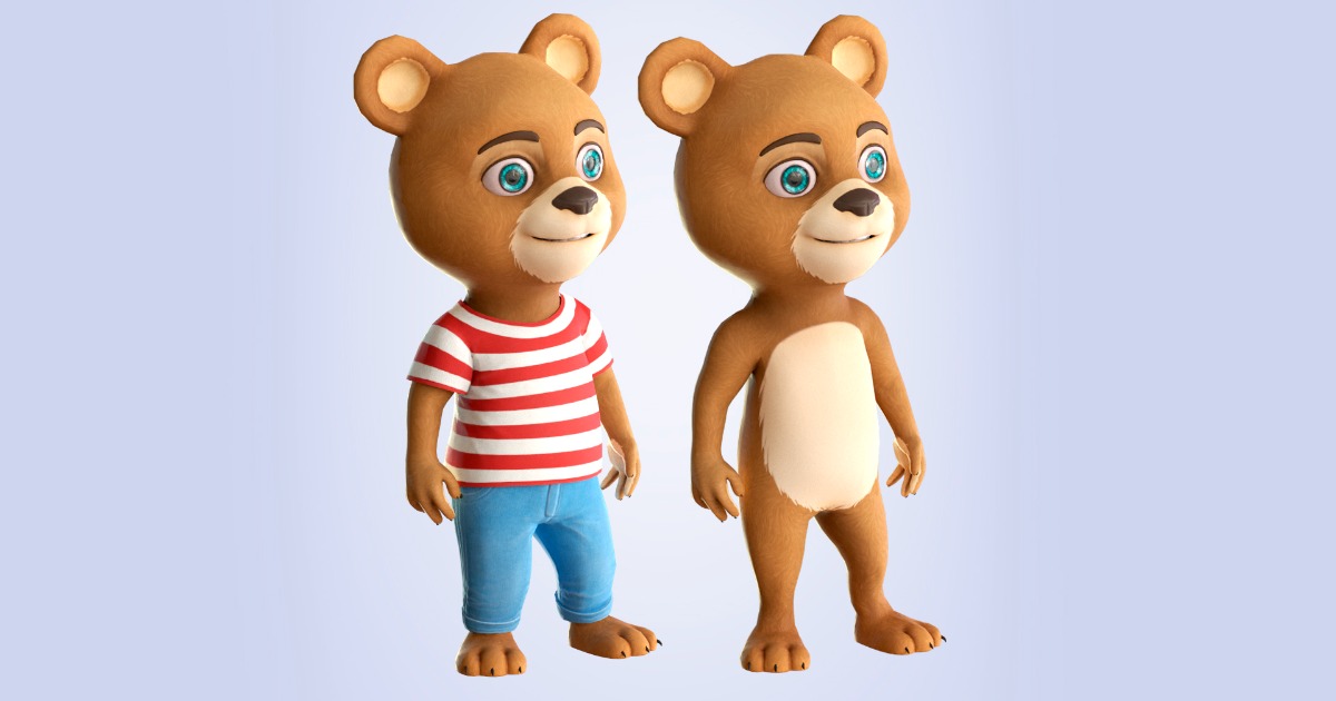 Toon Bear Set | 캐릭터 | Unity Asset Store