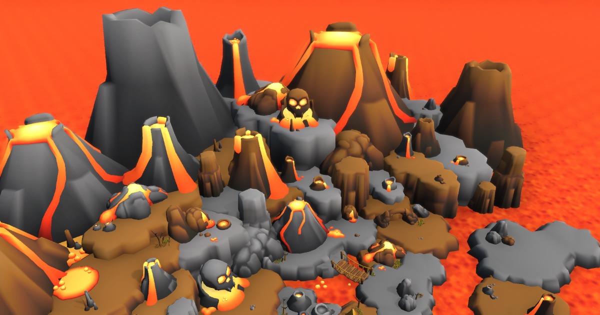 Ultimate Low-Poly Volcano Pack | 3D Landscapes | Unity Asset Store