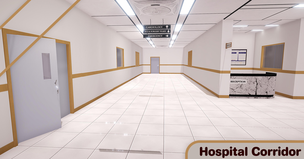 Hospital Corridor Interior Pack | 3D Environments | Unity Asset Store