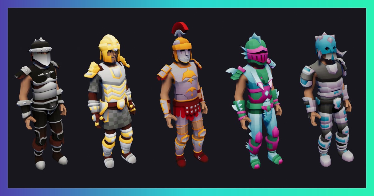 Low Poly Armor Sets 4 - RPG Characters | Characters | Unity Asset Store