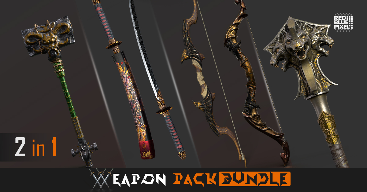 Fantasy Weapon Bundle | 3D Weapons | Unity Asset Store