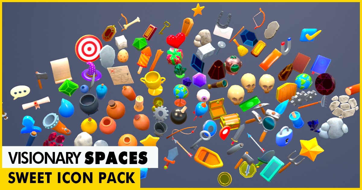 Sweet Icon Pack | 3D Props | Unity Asset Store