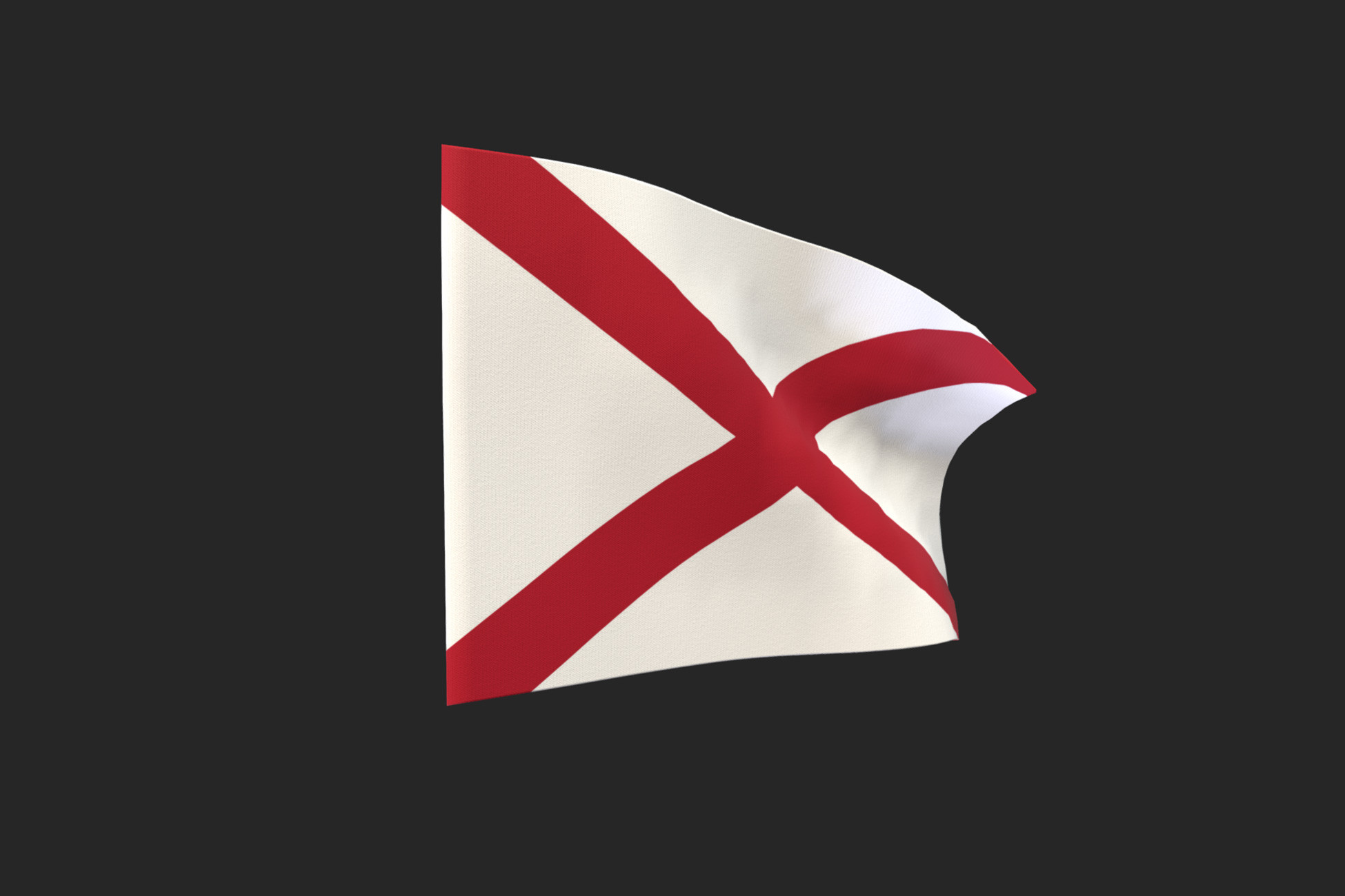 Animated Alabama Flag by 3D Skill Up