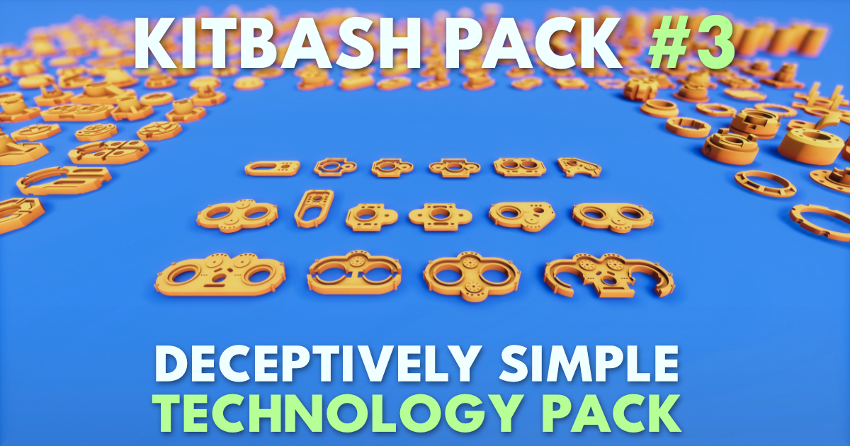 Simple Technology Kitbash #3 | 3D Industrial | Unity Asset Store