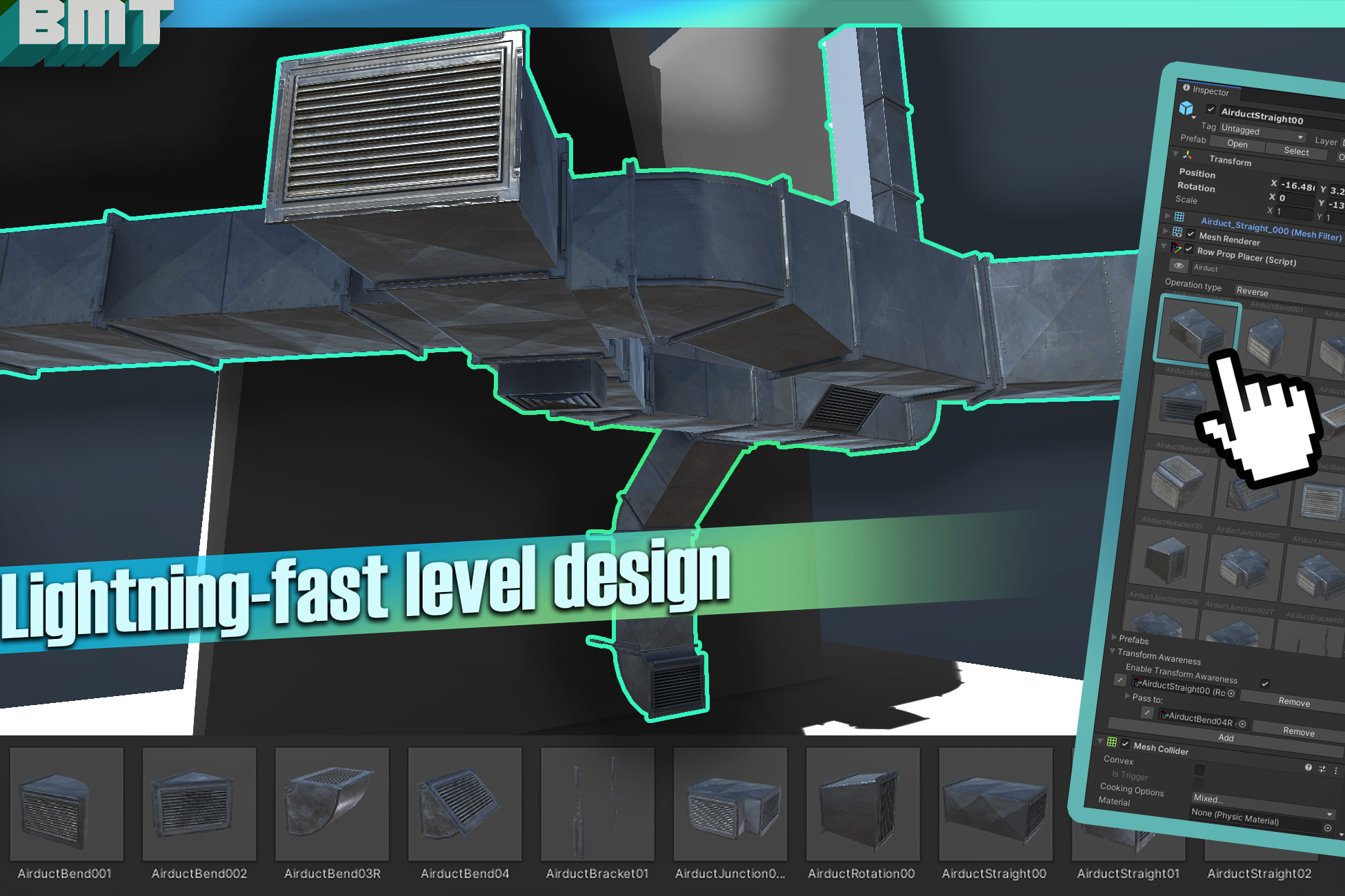 Airduct BMT | Level Design | Unity Asset Store