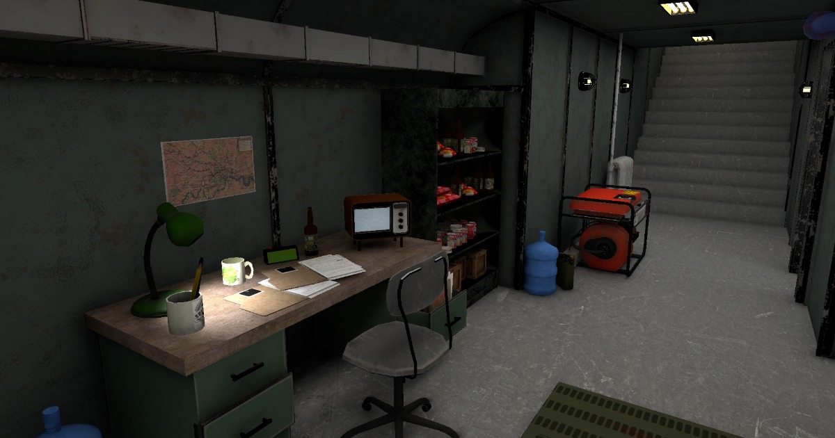 Survival Bunker (MODULAR) | 3D Industrial | Unity Asset Store