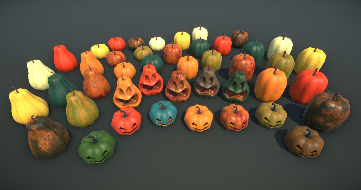 Pumpkin's for Halloween (3D PACK) | 3D Creatures | Unity Asset Store