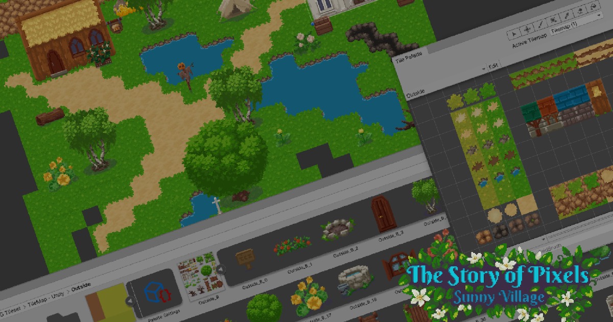 The story of Pixels: Sunny Village RPG Topdown Tileset | 2D Environments | Unity Asset Store