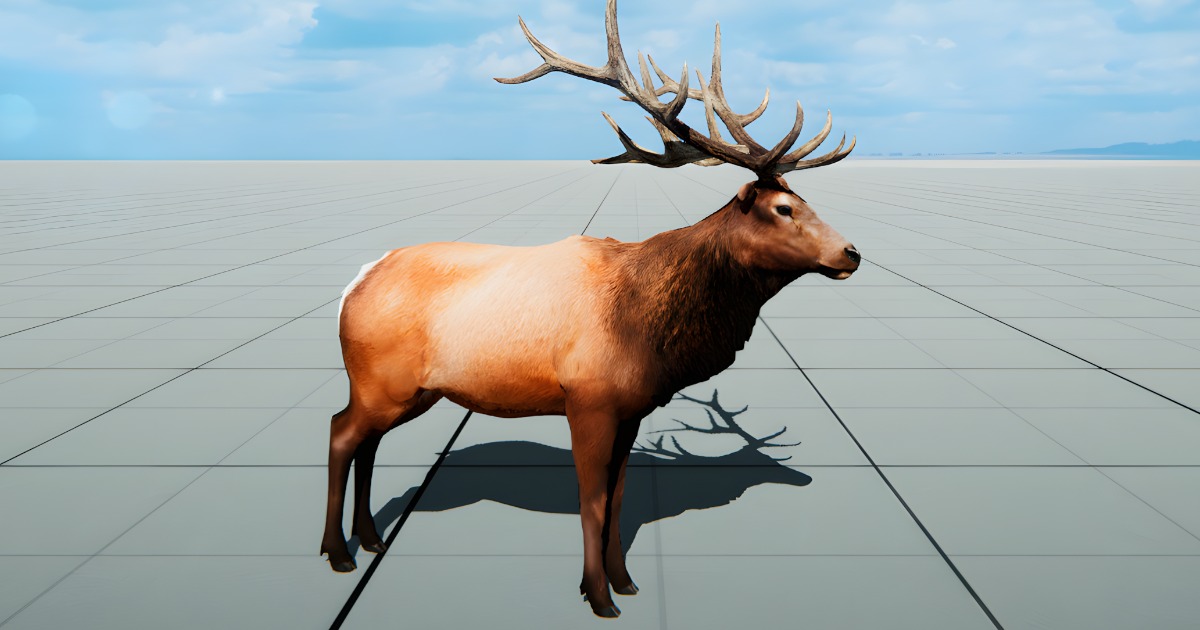 Realistic Animated Elk | 캐릭터 | Unity Asset Store