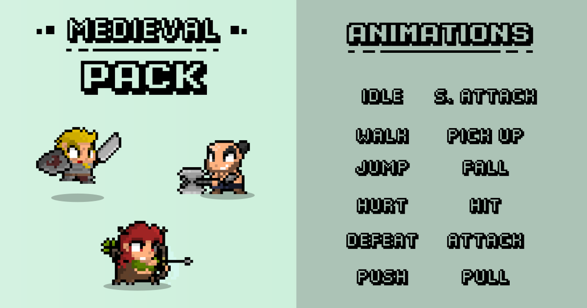 PIXEL ART PACK | 2D Characters | Unity Asset Store