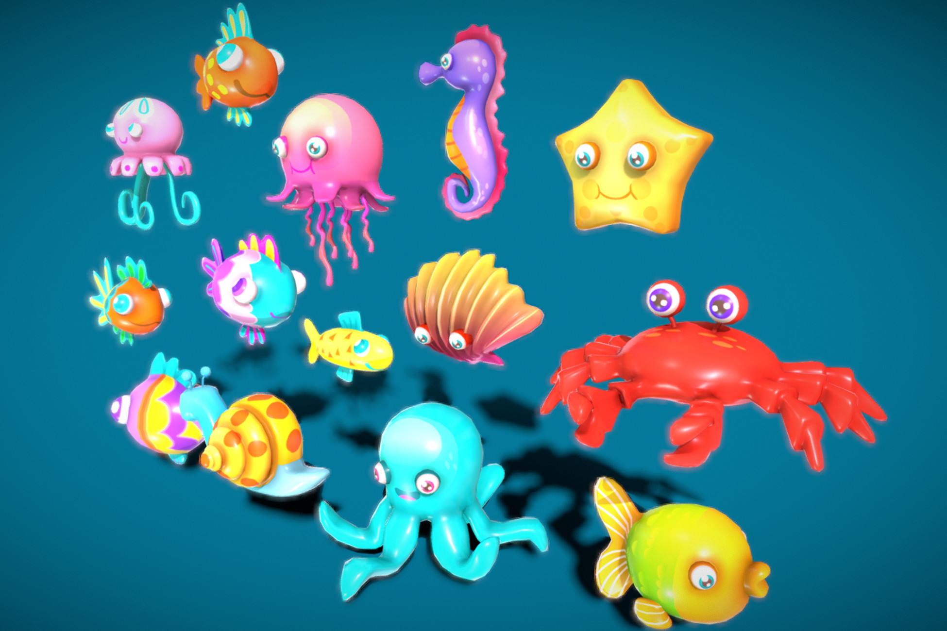 Cartoon Fish Pack 3 | Characters | Unity Asset Store
