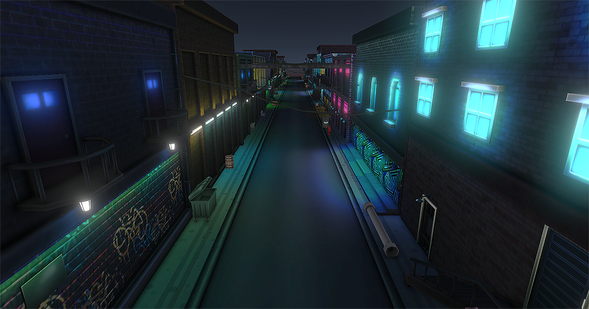 Low poly city day night alley pack | 3D Urban | Unity Asset Store
