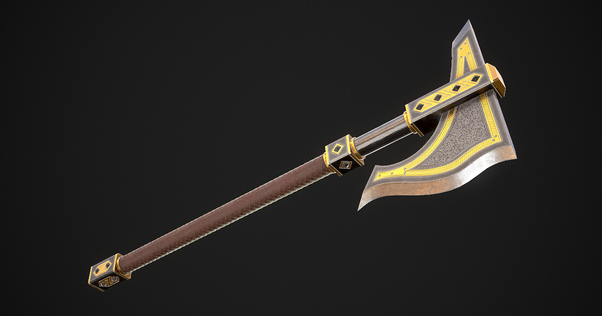 Fantasy Axe 1B | 3D Weapons | Unity Asset Store