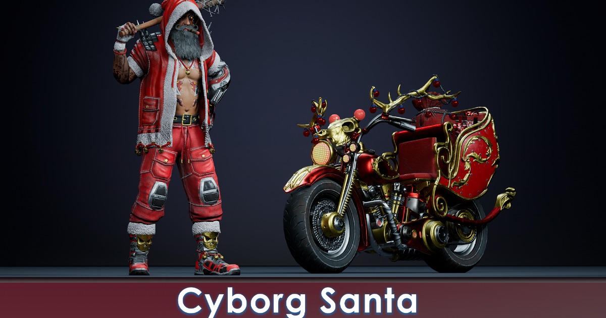 Cyborg Santa | 3D Characters | Unity Asset Store