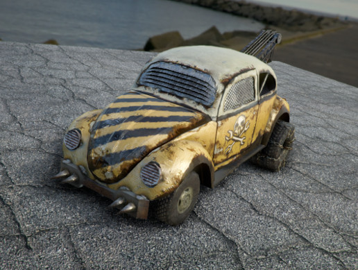 Post-Apocalyptic Car - Buggy | 3D 지상 | Unity Asset Store
