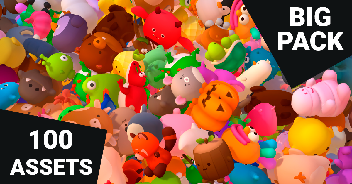 Plush Toys – Low-Poly Big Pack | 3D Props | Unity Asset Store