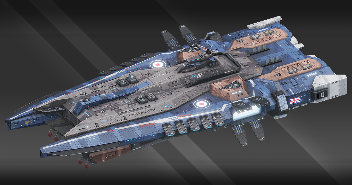 Spaceship RSF Ark Royal Class Carrier | 3D Space | Unity Asset Store